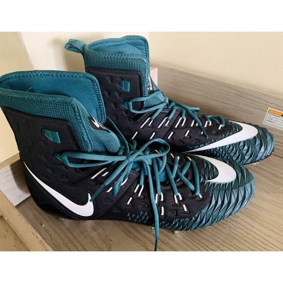 Nike | Shoes | Nike Force Savage Elite Eagles Football Cleats Green ...